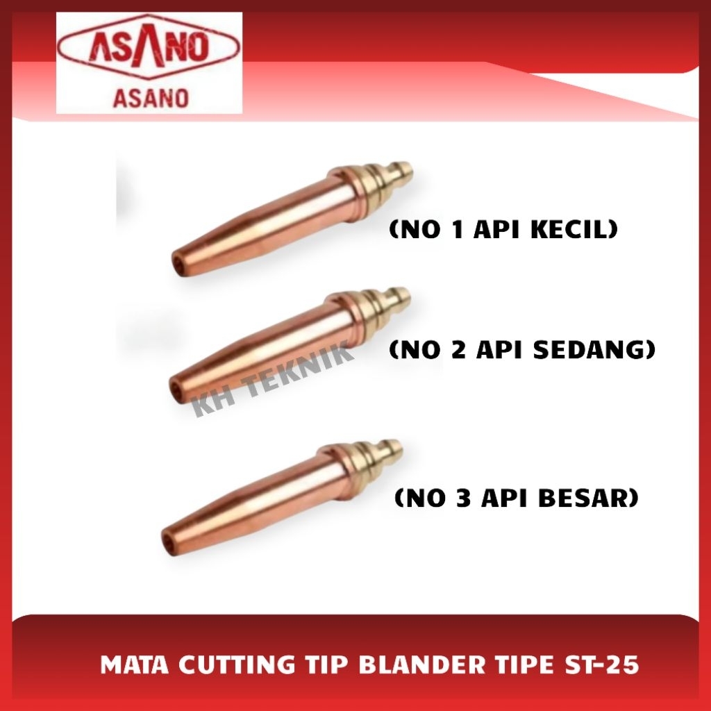 Jual CUTTING TIP/MATA NOZZLE BLANDER LAS TIPE ST-25 ASANO JAPAN ...