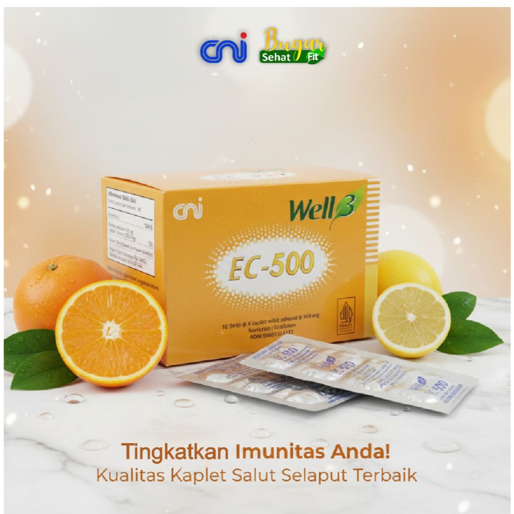 Jual CNI EC-500 kemasan baru Ester-C Plus | Jual per Strip | Suplemen ...