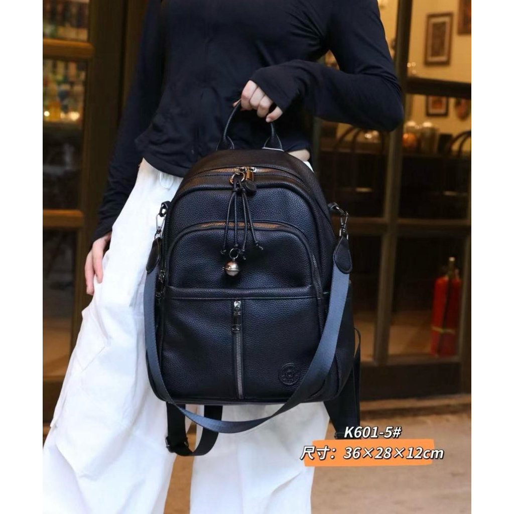 Jual TAS RANSEL KULIT HITAM WANITA MODEL TERBARU WATERPROOF | Shopee ...