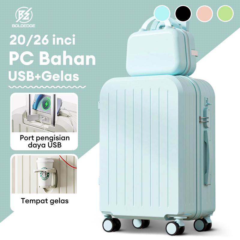Jual BoldEdge Koper Modis Besar Kabin Bagasi 20in Koper Besar Koper ...