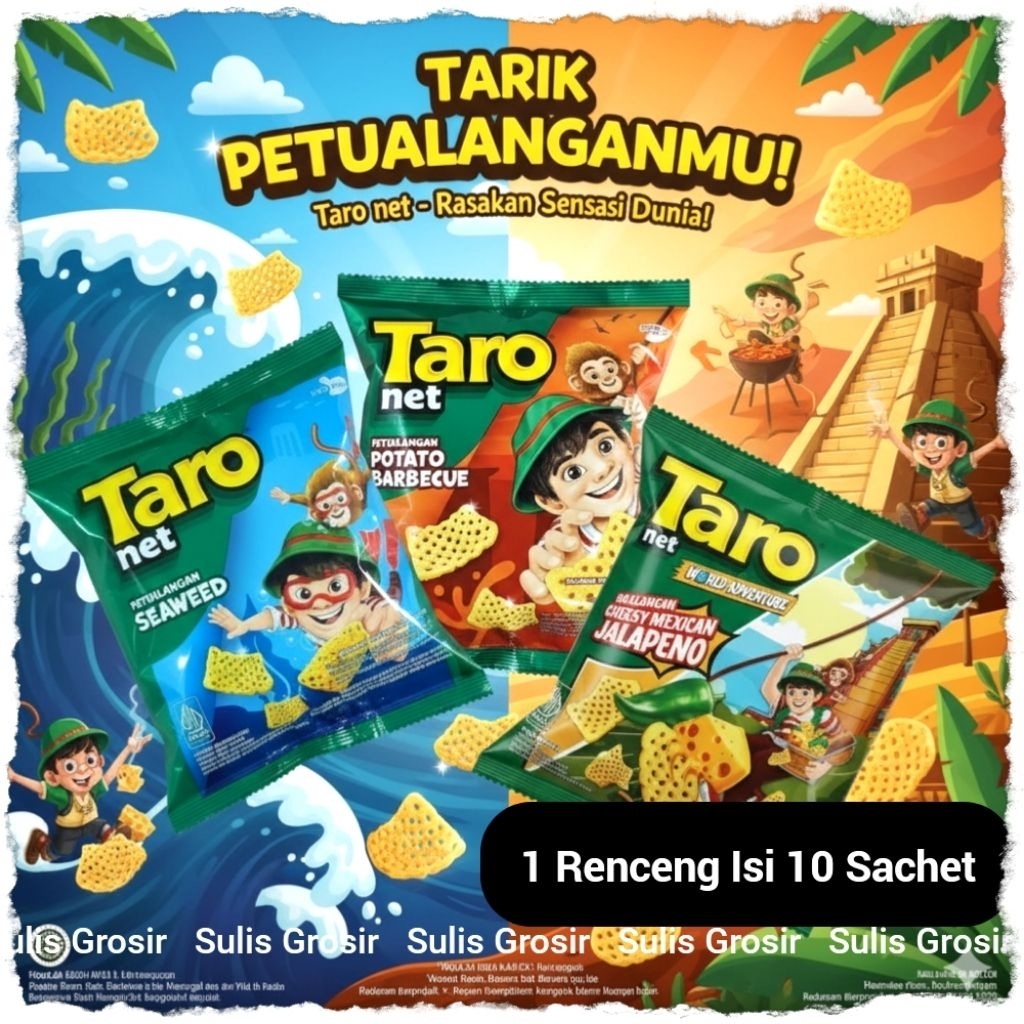 Jual TARO NET 1000 PER RENCENG ISI 10 PCS x 8gr | Shopee Indonesia