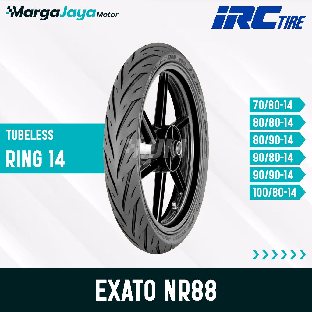 Jual Ban IRC EXATO NR88 TL Ring 14 80/80-14 80/90-14 90/80-14 90/90-14 ...