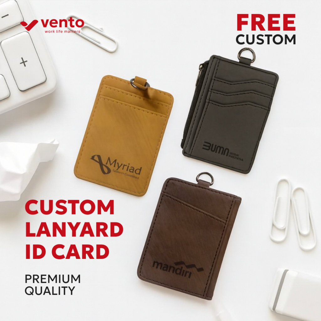 Jual Custom Lanyard ID Card - Lanyard ID Card Kulit Corporate Order ...
