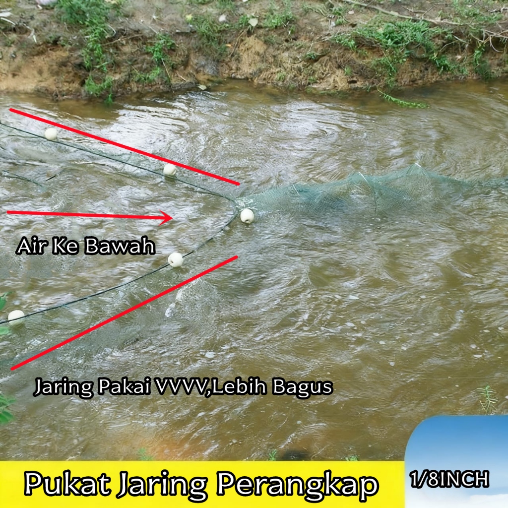 Jual Pukat Jaring Perangkap Ikan pukat harimau siap pakai ukuran tinggi ...