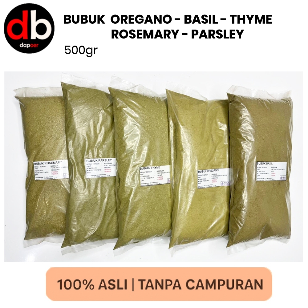 Jual Basil | Tyhme | Sage | Rosemary | Parsley | Oregano Bubuk | Shopee ...