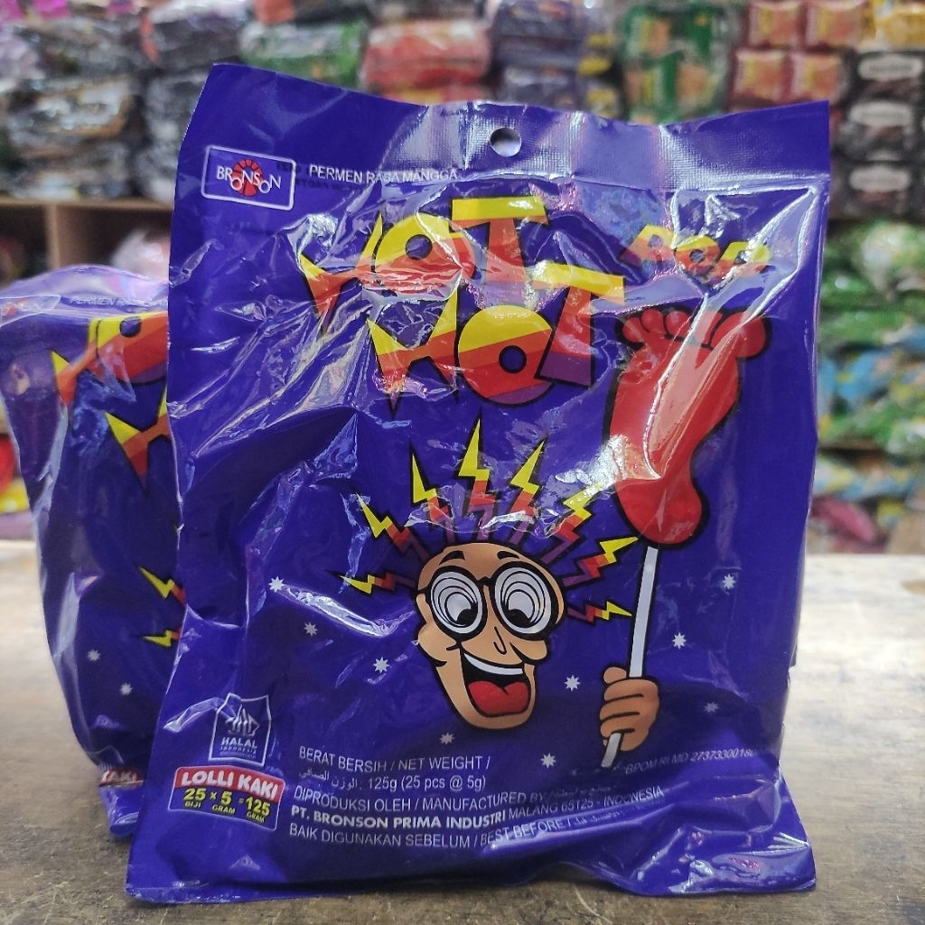 Jual Permen Kaki Hot Hot Pop | Permen Lollipop Isi 25 | Shopee Indonesia