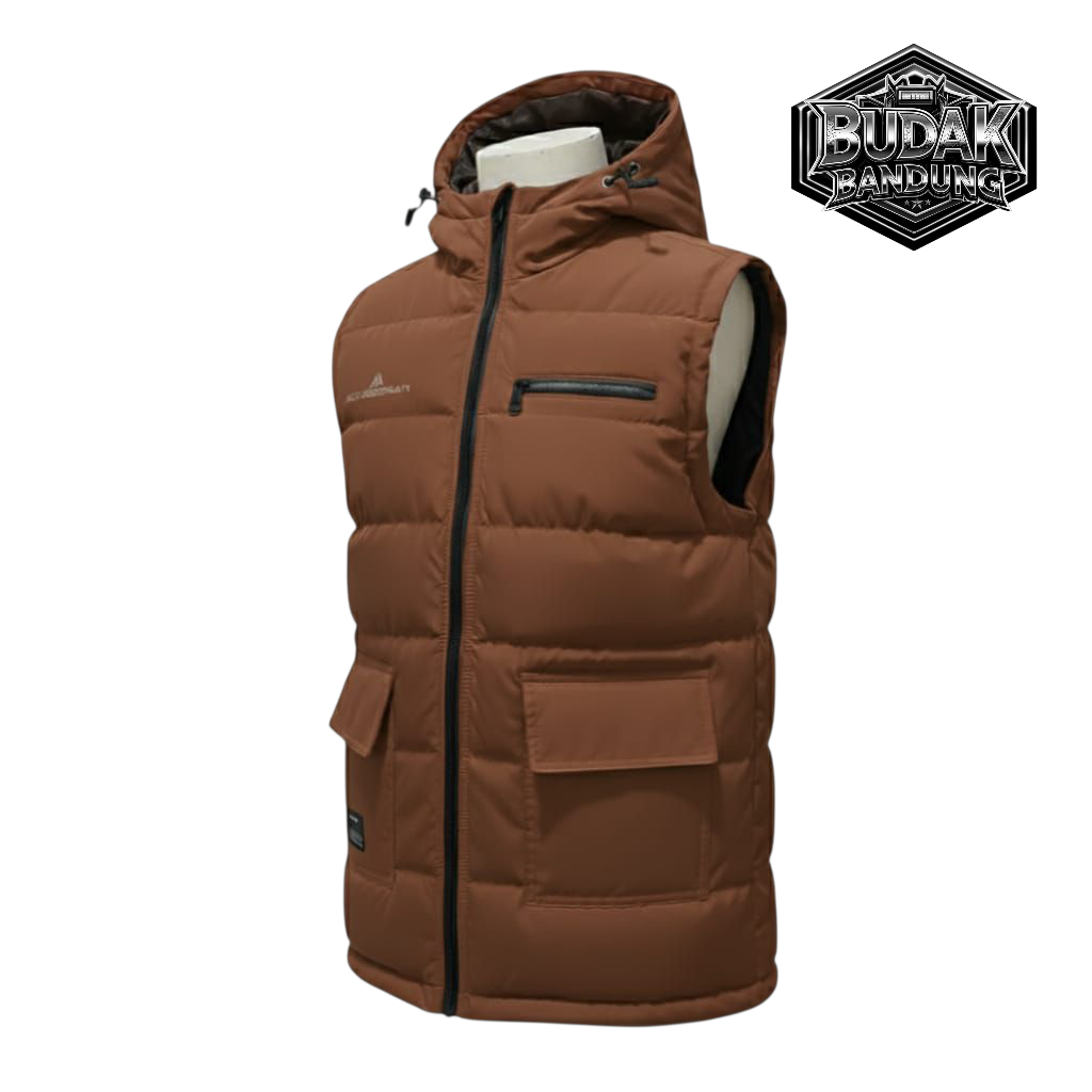 Jual Rompi Pria Tebal Hoodie Tanpa Lengan Kicksoogar – Outerwear Kasual ...
