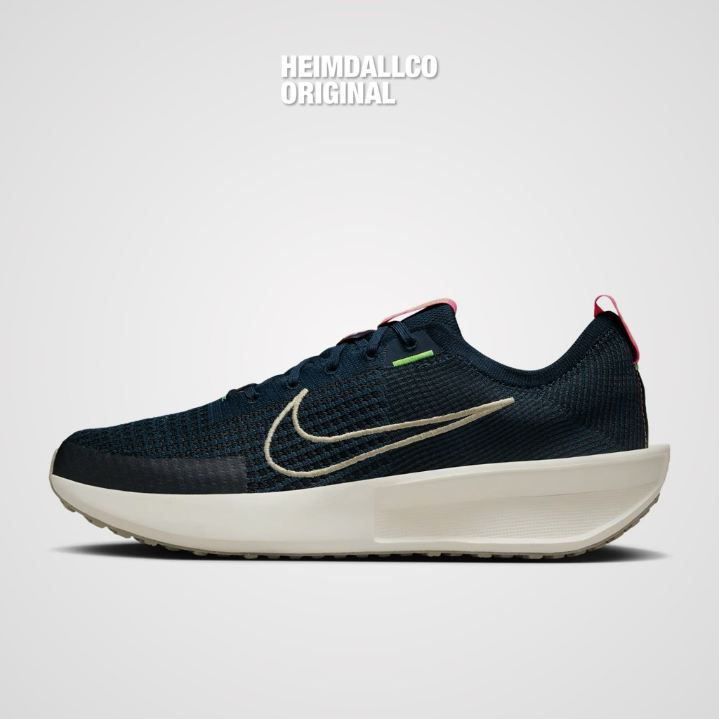 Jual Nike Interact Run Armoury Navy Road Running Shoes FD2291-407 ...