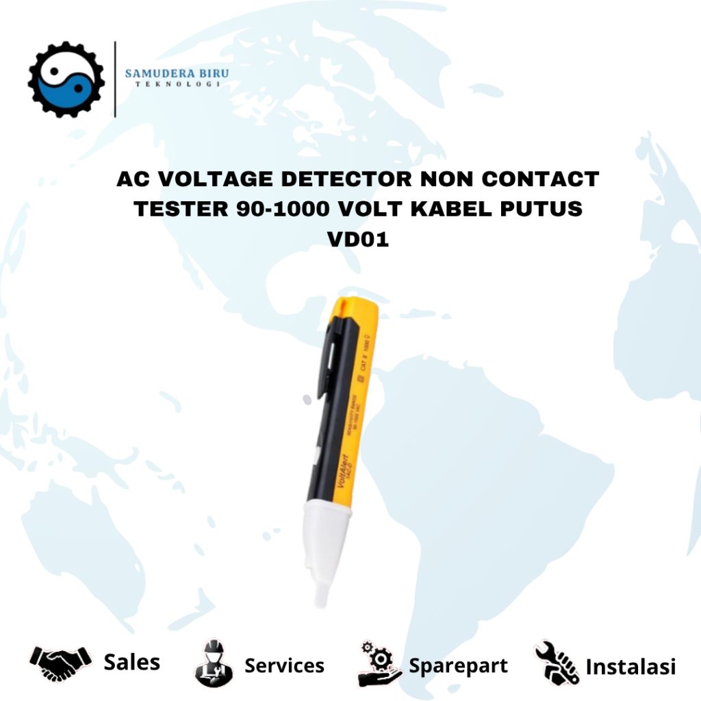 Jual AC VOLTAGE DETECTOR NON CONTACT TESTER 90-1000 VOLT KABEL PUTUS ...