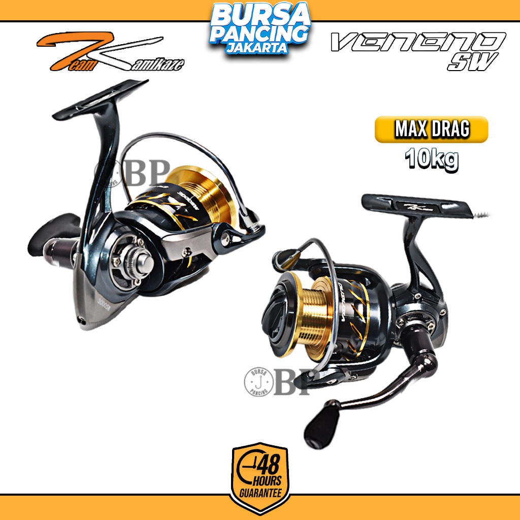 Jual Reel KAMIKAZE VENENO SW 800SW - 4000SW 11+1BB Spinning Ultra Light ...