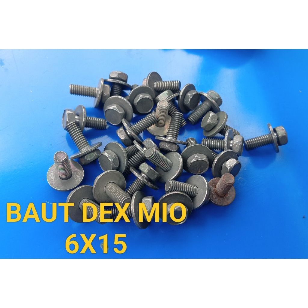 Jual BAUT DEX MIO BAUT BODY MIO UKURAN 6X15 KUNCI 10 | Shopee Indonesia