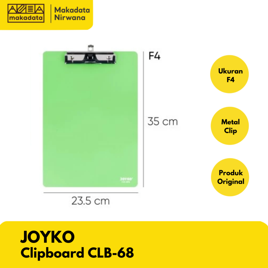 Jual JOYKO PAPAN DADA/CLIPBOARD CLB-68 (1 PCS) | Shopee Indonesia