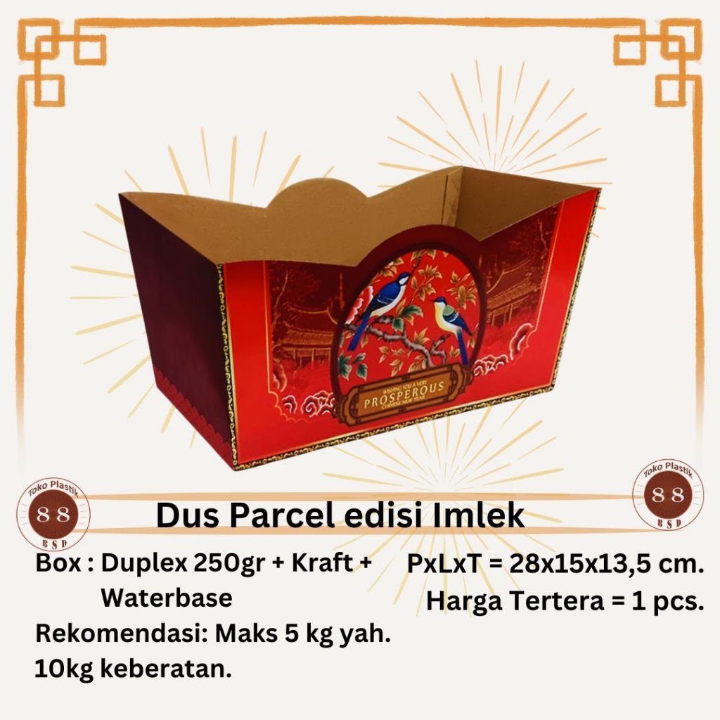 Jual Dus Hampers | Box Parcel Imlek. IMLEK026 | Shopee Indonesia