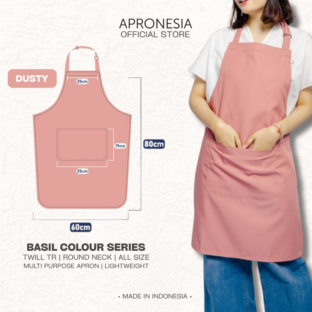 Jual Apronesia Basil Colour Series – Apron Masak / Celemek Barista ...
