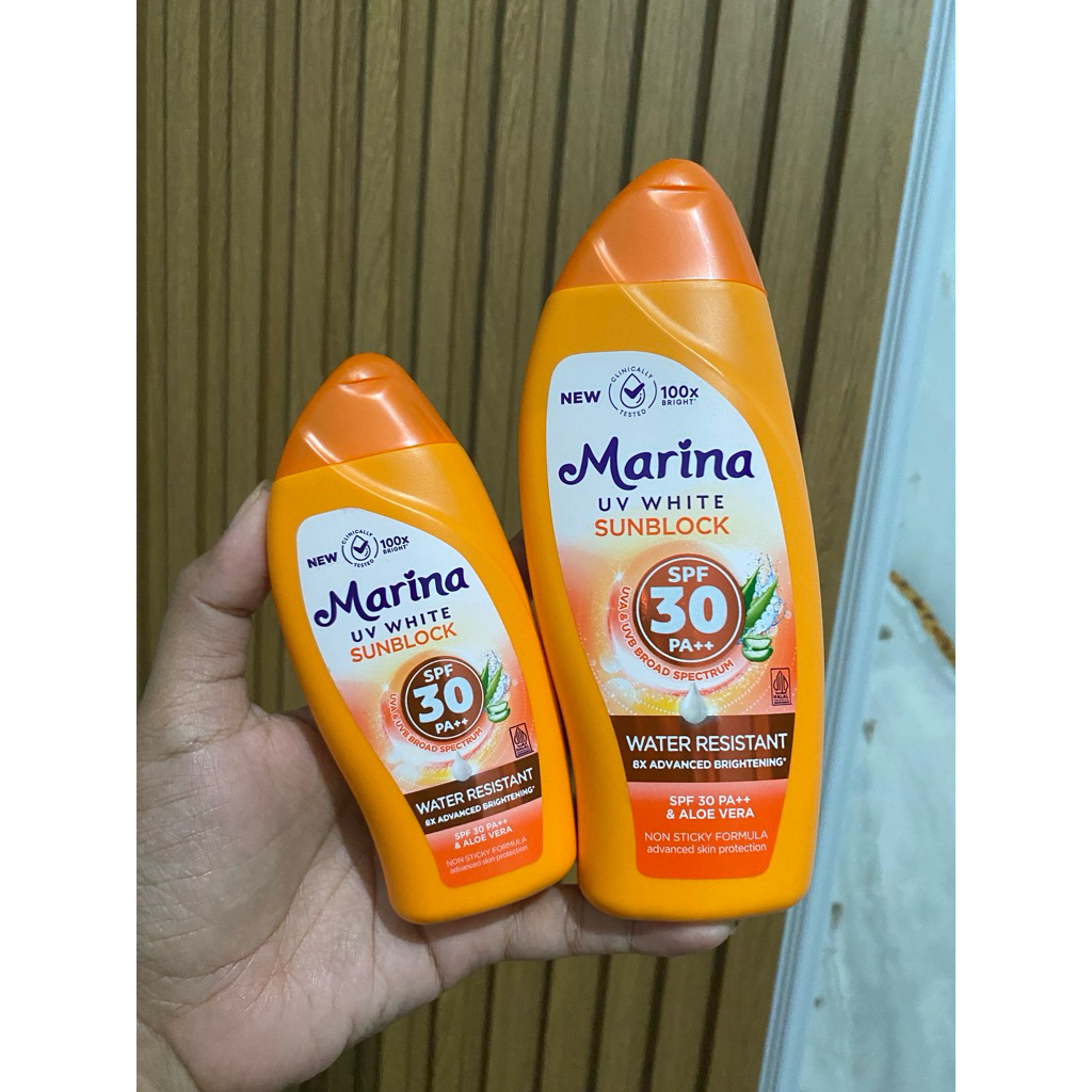Jual Marina UV White Sunblock SPF30 85ml / 170ml | Shopee Indonesia