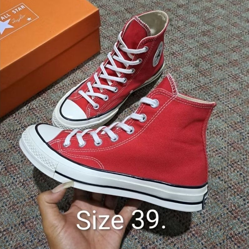 Jual Converse 70s Hi Enamel Red classic Original | Shopee Indonesia