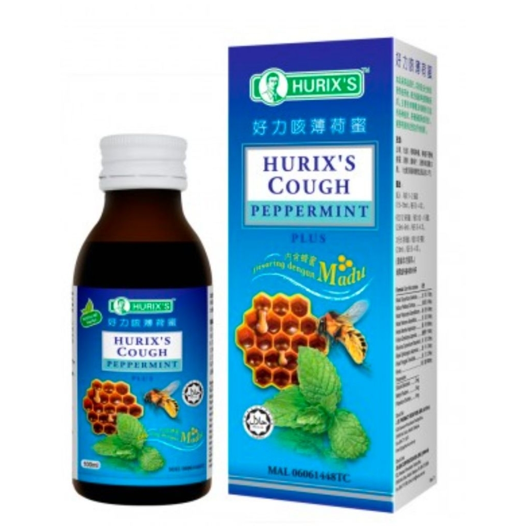 Jual Hurix's Cough Peppermint Plus 100 ml | Shopee Indonesia