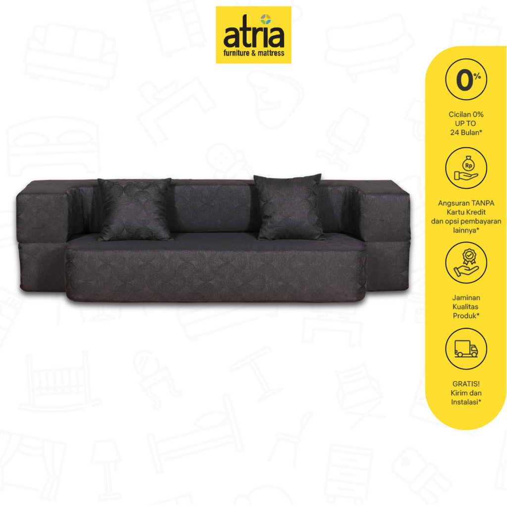 Jual Atria Sofabed In The Box Minimalis Free Bantal 100x200 | Shopee ...