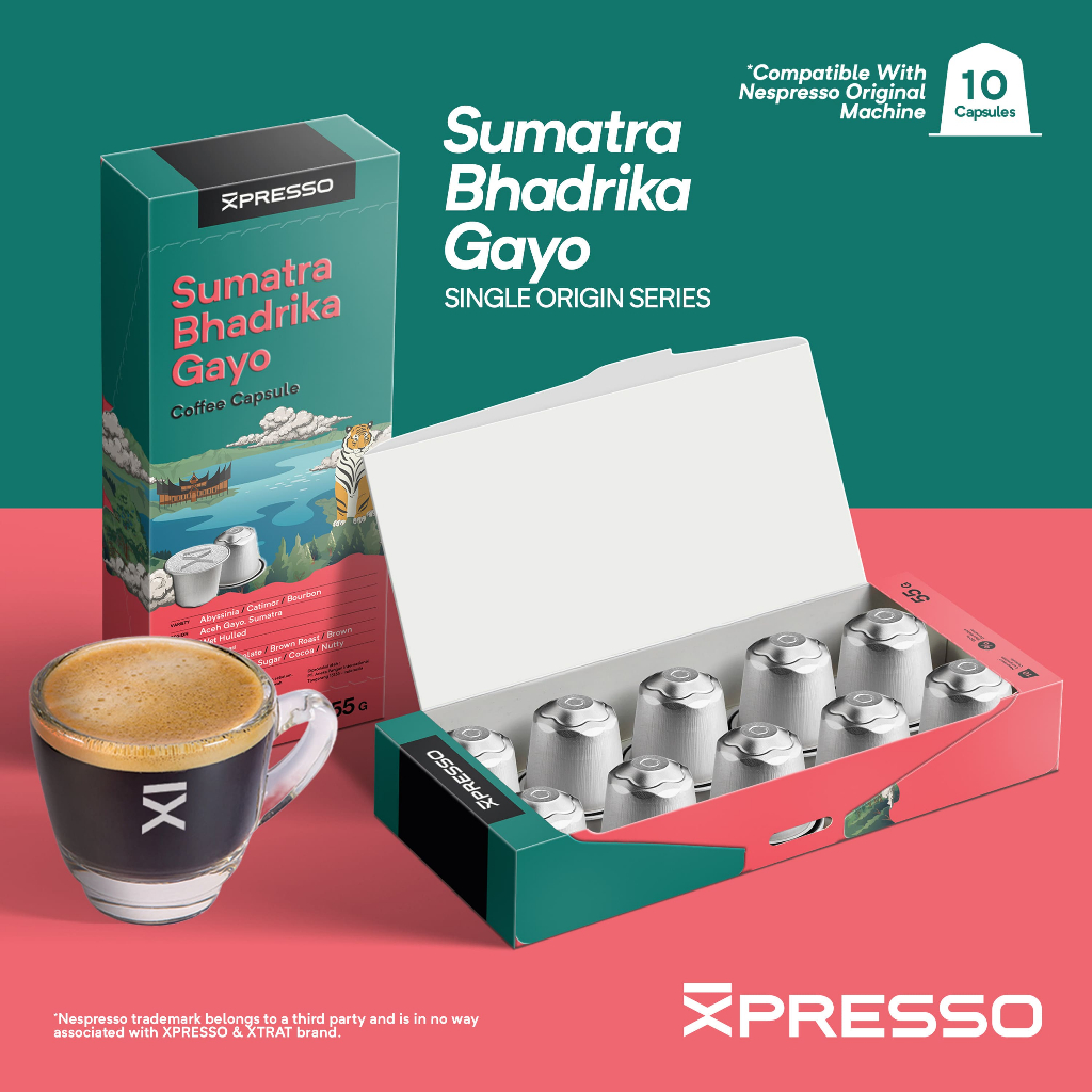 Jual XPRESSO Kopi Kapsul - Sumatra Bhadrika Gayo - Nespresso Coffee ...