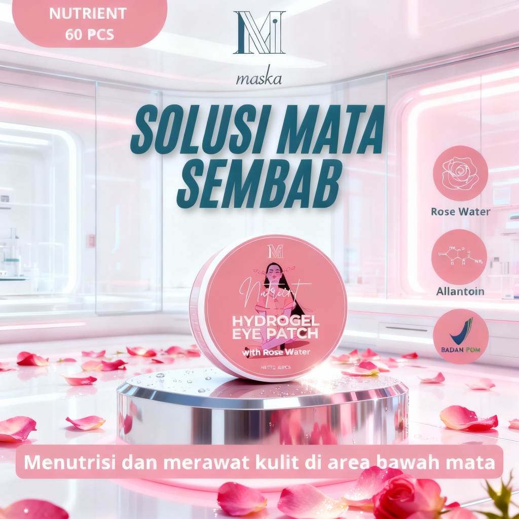 Jual [12.12 SALE] Maska Nutrient Hydrogel Eyepatch-Solusi Mata Sembab ...