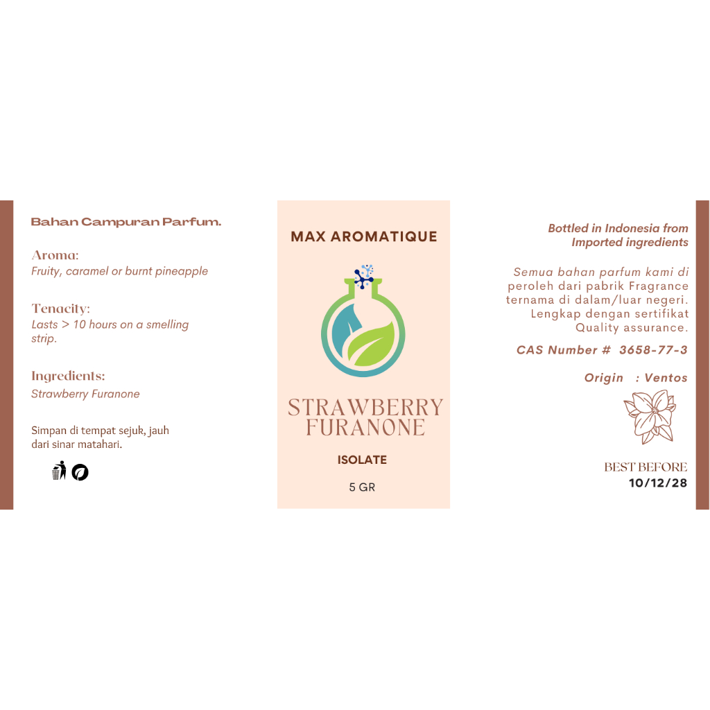 Jual Max Aromatique Strawberry Furanone Furaneol Aromatic Chemical ...
