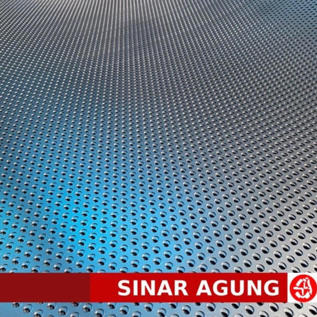 Jual plat lubang perforated / perforet 8mm bolong 1 m x 2 m x tebal 1mm ...