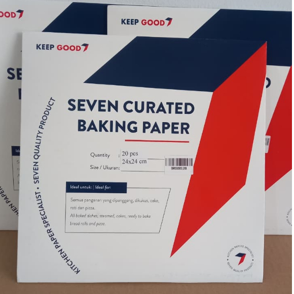 Jual baking paper premium seven paper 24 x 24 cm (isi 20 lembar ...