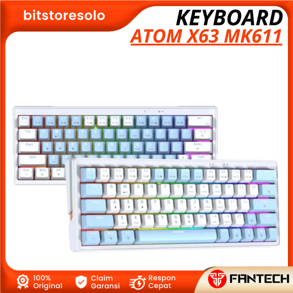 Jual Fantech ATOM X63 MK611 Keyboard Mechanical Gaming RGB | Shopee ...