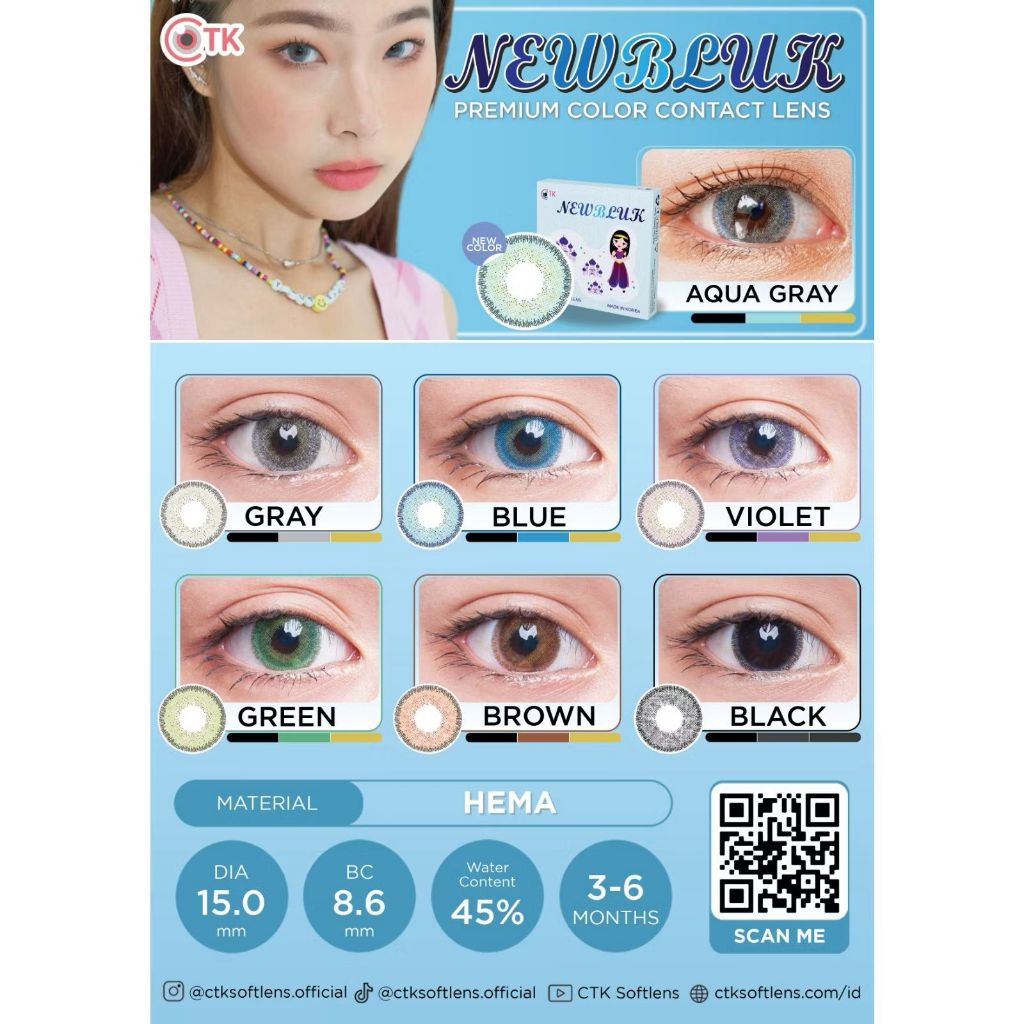 Jual GROSIR SOFTLENS NEWBLUK / DUBAI / NEWBLUK HYPE / MACARON / RECIPE ...
