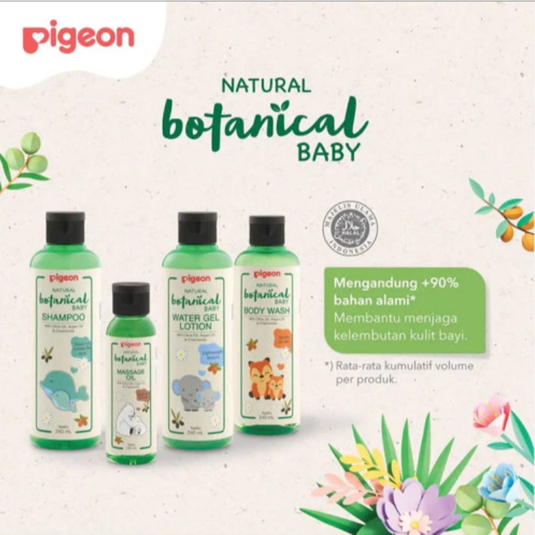 Jual PIGEON BOTANICAL BABY SERIES | BABY BODY WASH - SHAMPOO - WATER ...