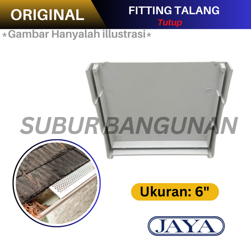Jual Fitting uPVC Gutter Cap (140) - Talang Air Tutup | Shopee Indonesia