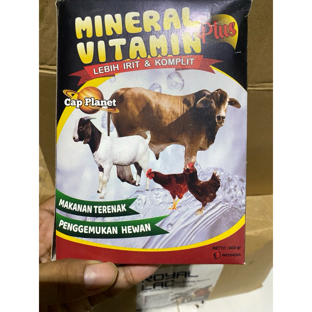 Jual Minvit mineral plus multivitamin 800gr penggemuk hewan sapi ...