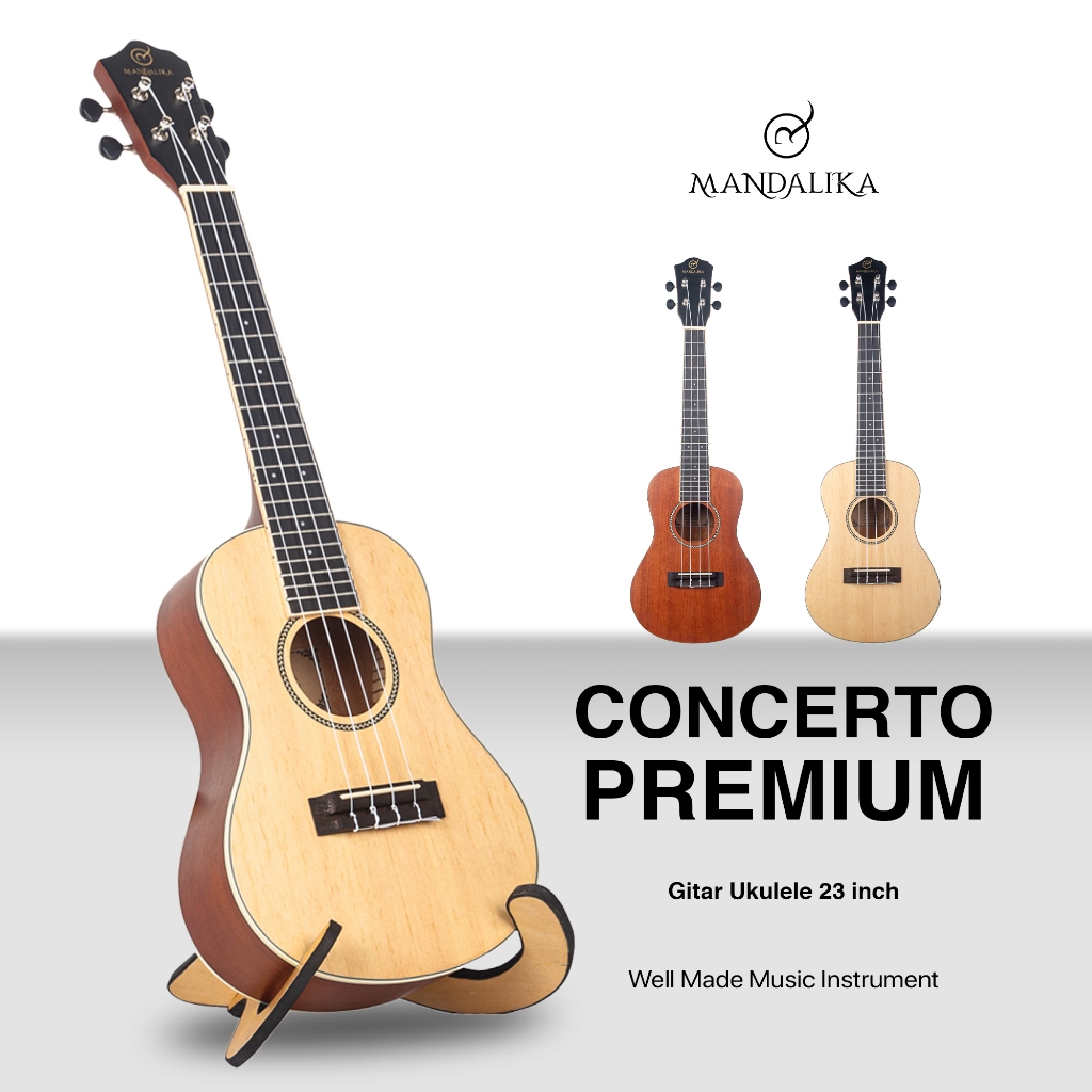 Jual Ukulele Concerto Premium Series Mandalika MUC10 | Shopee Indonesia