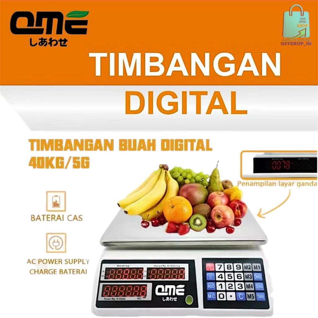 Jual TIMBANGAN DIGITAL COMPUTING SCALE 40KG DOUBLE DISPLAY TIMBANGAN ...