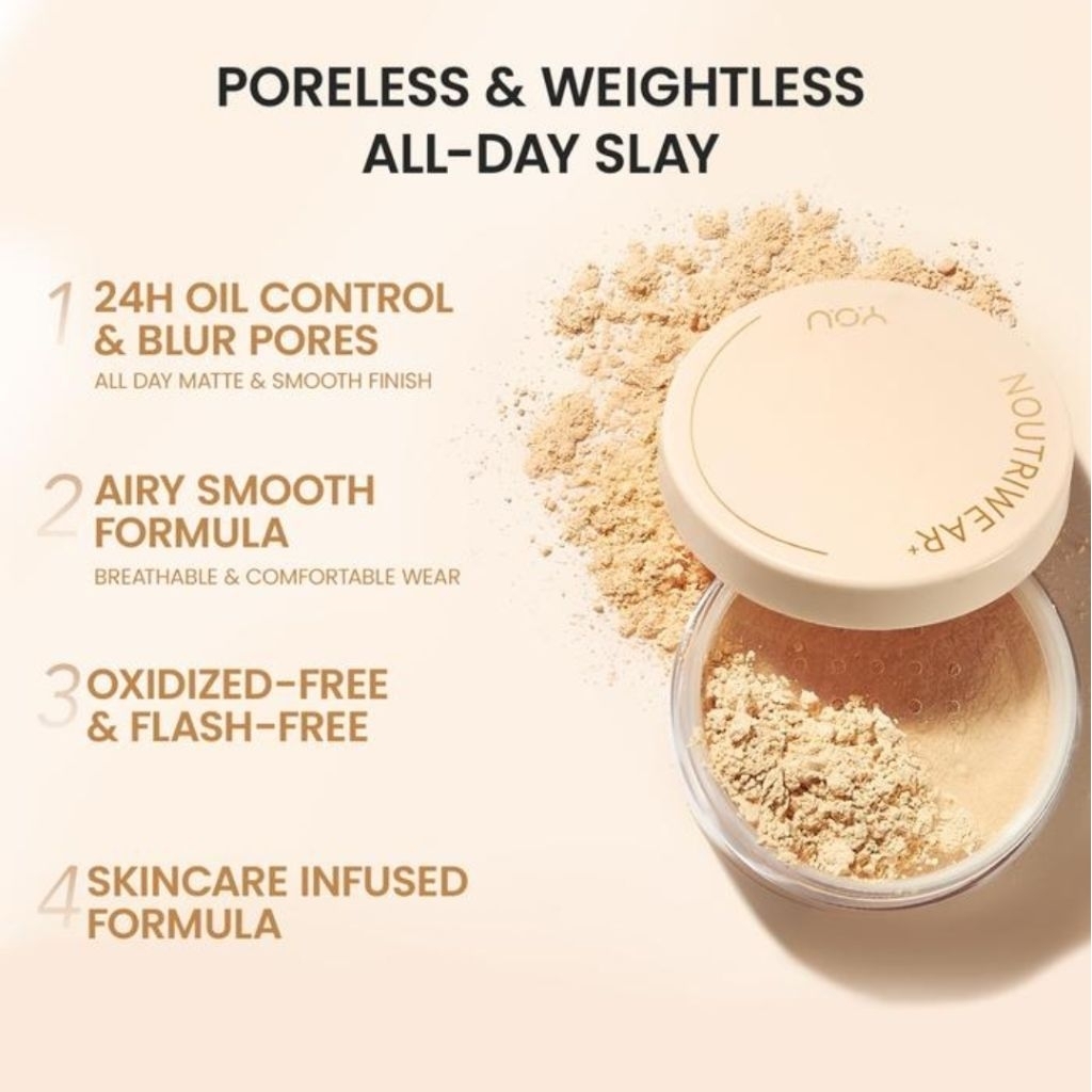 Jual YOU Noutriwear+ Airy Fit Loose Powder Oil Control | Shopee Indonesia