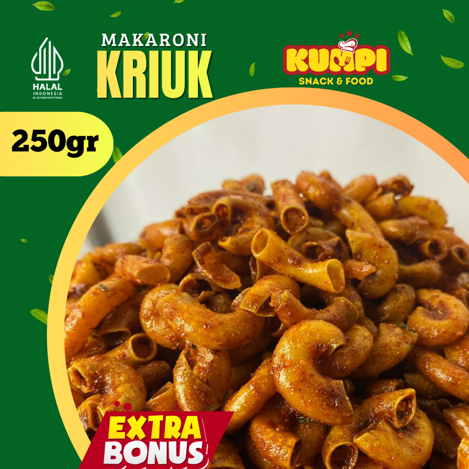 Jual MAKARONI KRIUK 250GR - KUMPI SNACK | Shopee Indonesia