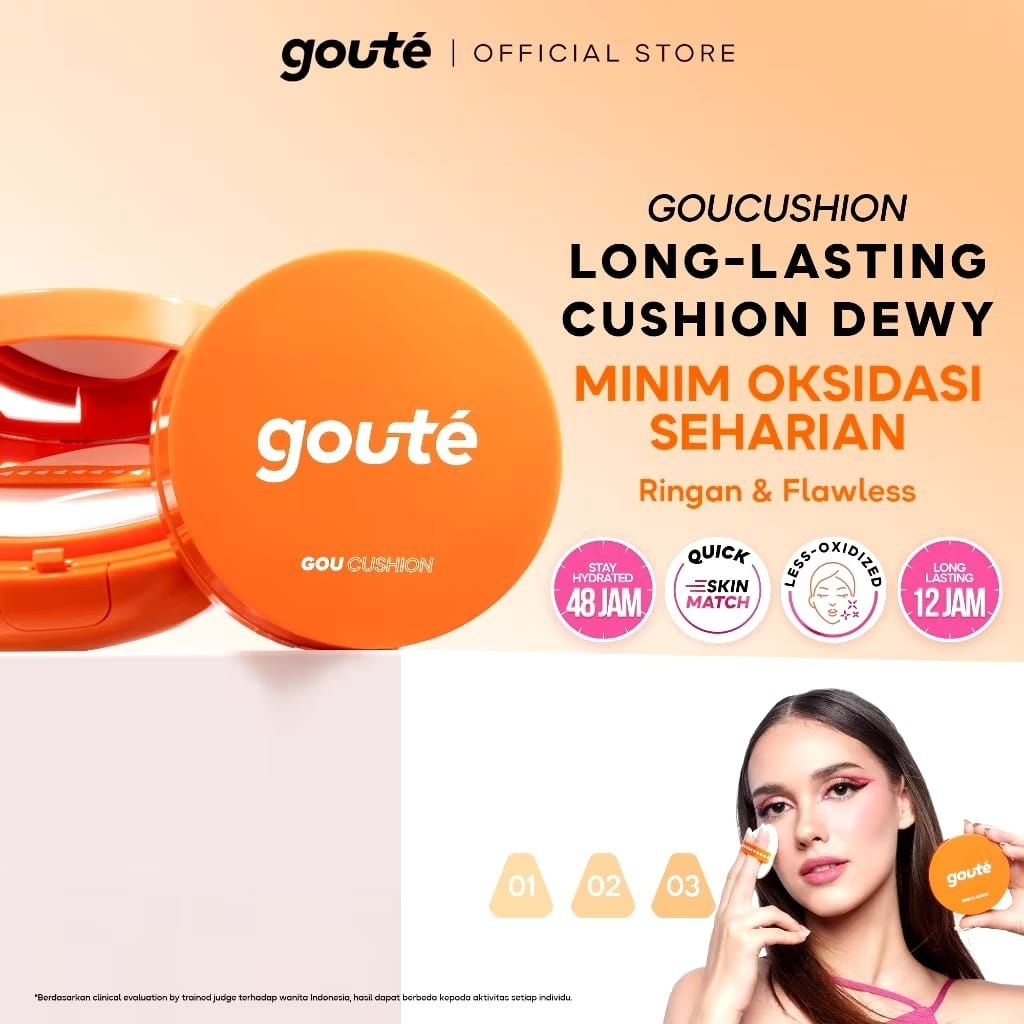 Jual CUSHION GOUTE DEWY LONGLASTING 24 JAM - MAKEUP MURAH - CUSHION ...