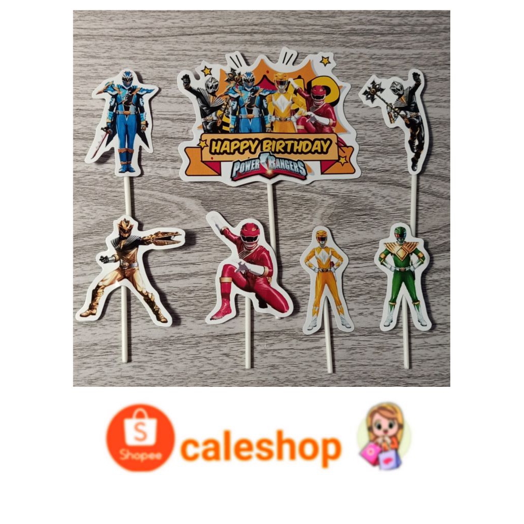 Jual Topper Kertas Ulang Tahun Anak Power Rangers | Shopee Indonesia