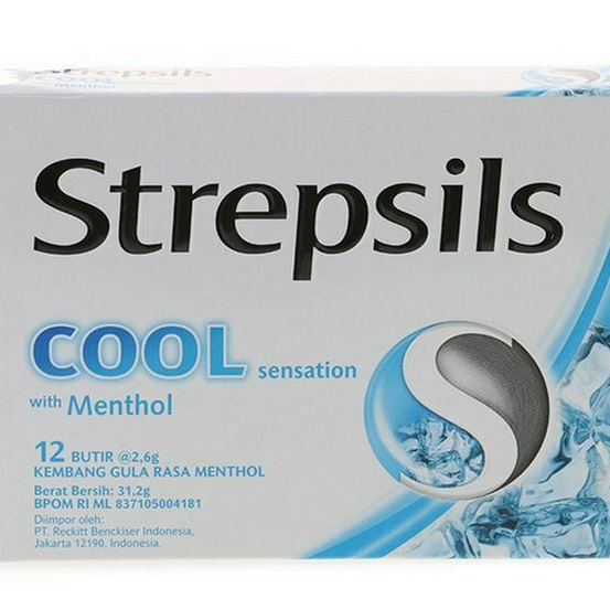 Jual STREPSIL COOL MENTHOL BOX 12 TABLET HISAP | Shopee Indonesia