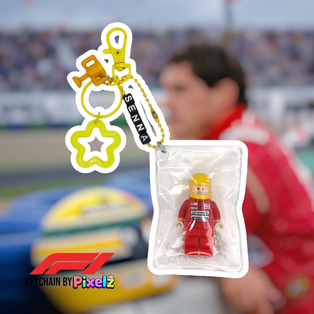 Jual (LIMITED) AYRTON SENNA | Bricks Minifigure Driver Bagcharm ...