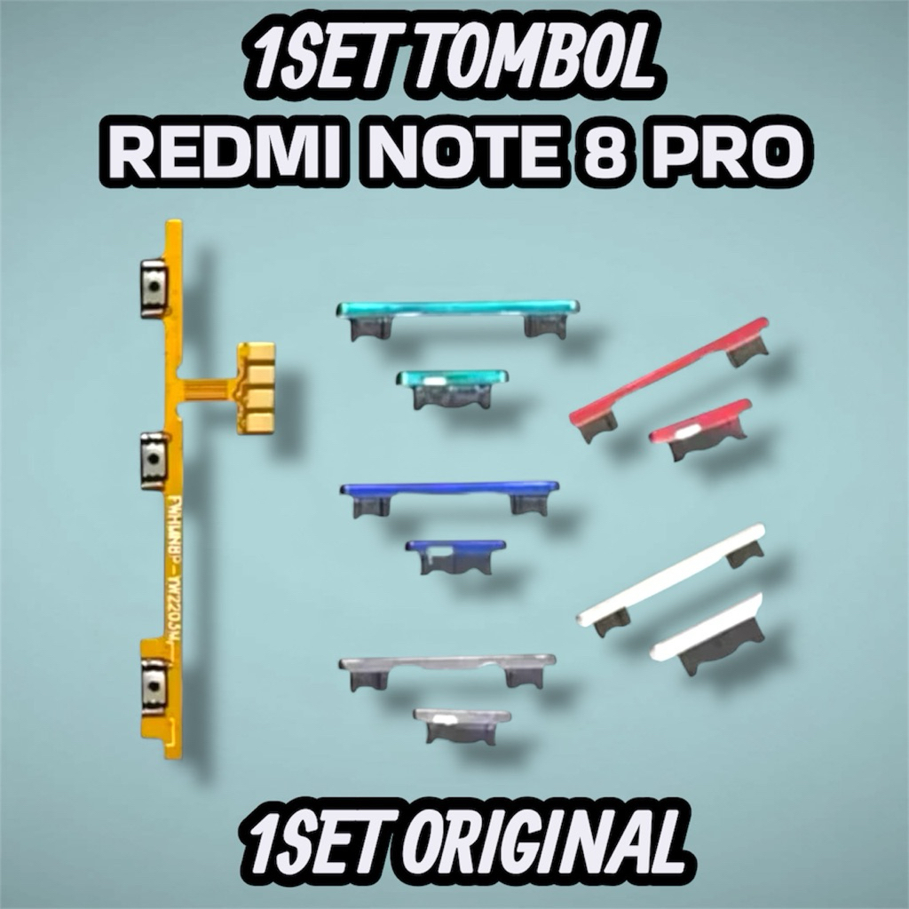 Jual HP REDMI NOTE 8 PRO TOMBOL + FLEXIBLE ON OFF VOLUME ORIGINAL ...