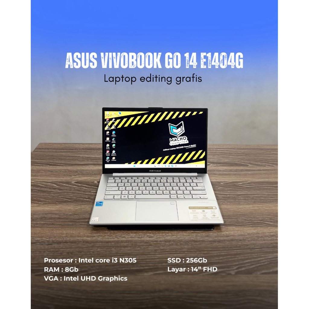 Jual Asus Vivobook Go 14 E1404G intel core i3 N305 | Shopee Indonesia