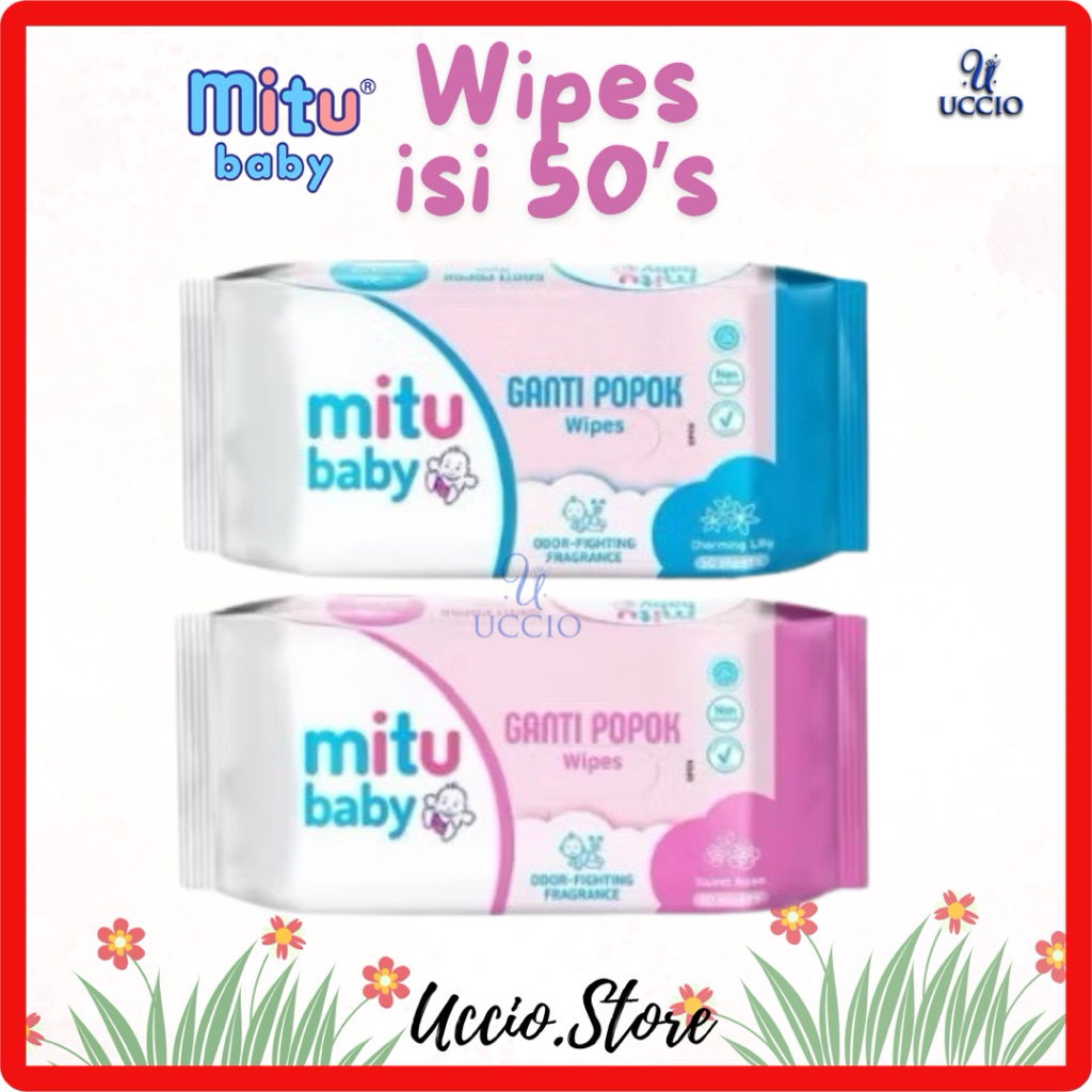 Jual MITU Baby Wipes Tissue isi 50s (1 pack) | Shopee Indonesia