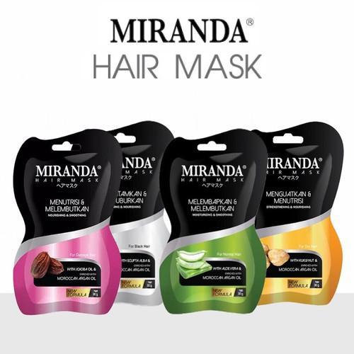 Jual MIRANDA Hair Mask With Moroccan Argan Oil Sachet 30gr | Masker ...