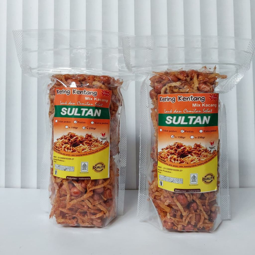Jual Kering kentang Mustofa mix kacang. Sultan. Lauk & Cemilan sehat ...