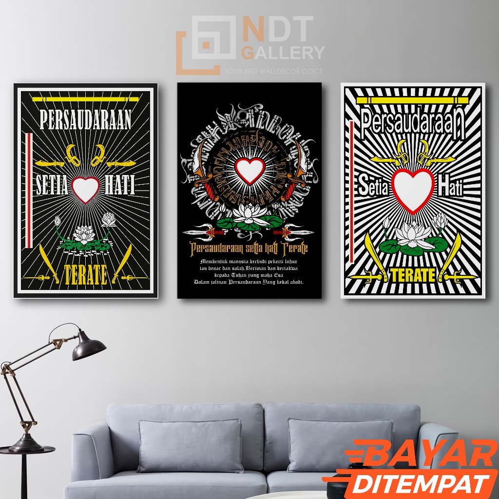 Jual Hiasan Dinding Pencak Silat 20x30cm MDF - Poster Kayu PSHW Winongo ...