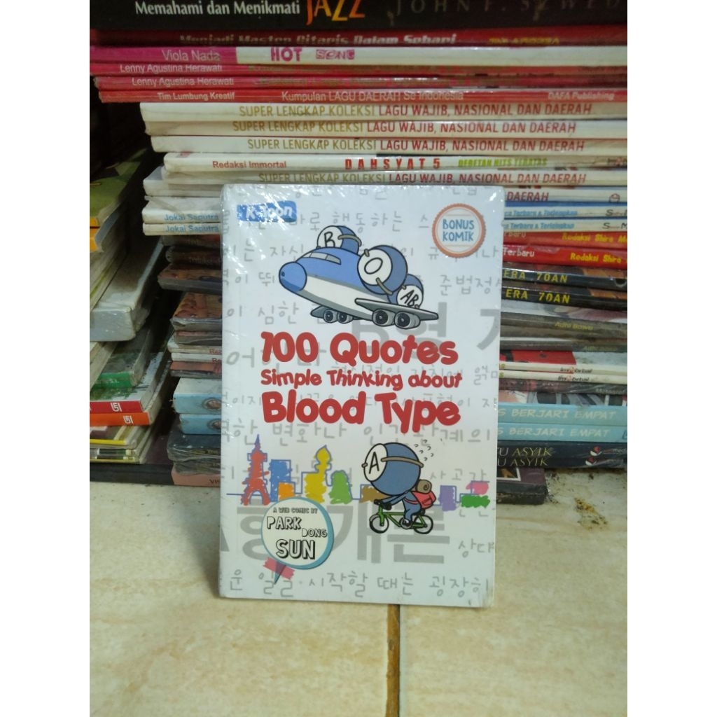 Jual Buku K-TOON 100 QUOTES Simple Thinking about BLOOD TYPE (, Park ...