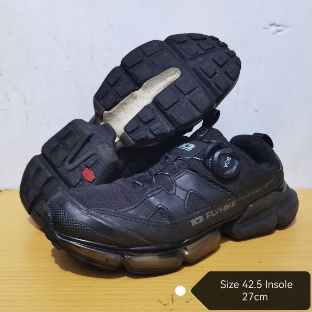 Jual Sepatu Outdoor Trail Run K2 FLYHIKE GORE-TEX BOA BLACK 42.5 ...