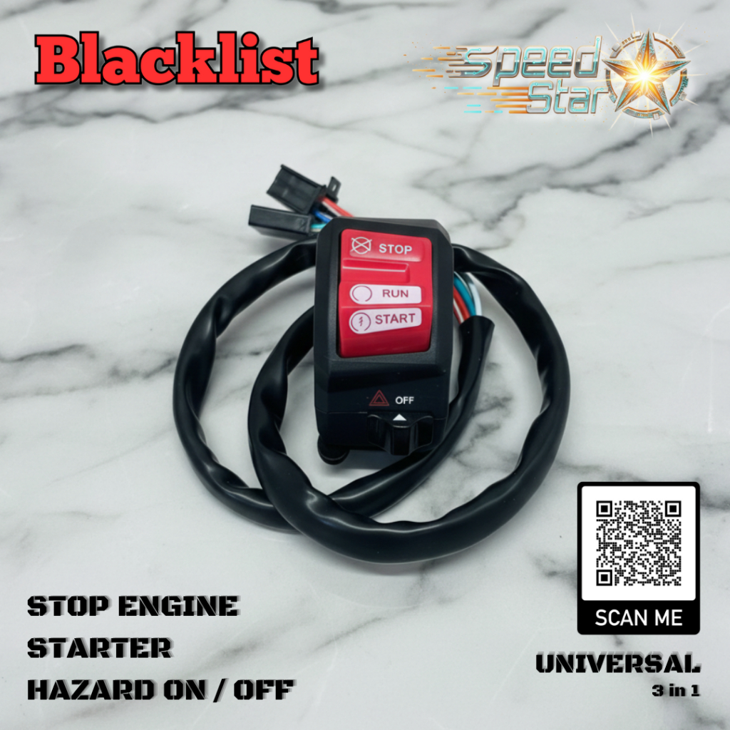 Jual Saklar Kanan 3 in 1 Saklar Stop Engine Hazard On Off Starter ...
