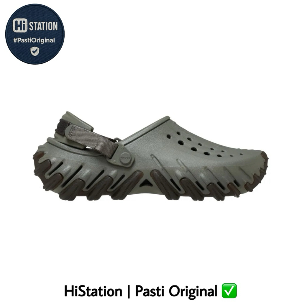Jual Crocs Echo Gum RO Clog Unisex Galactic Grey - 211675-1WS | Shopee ...